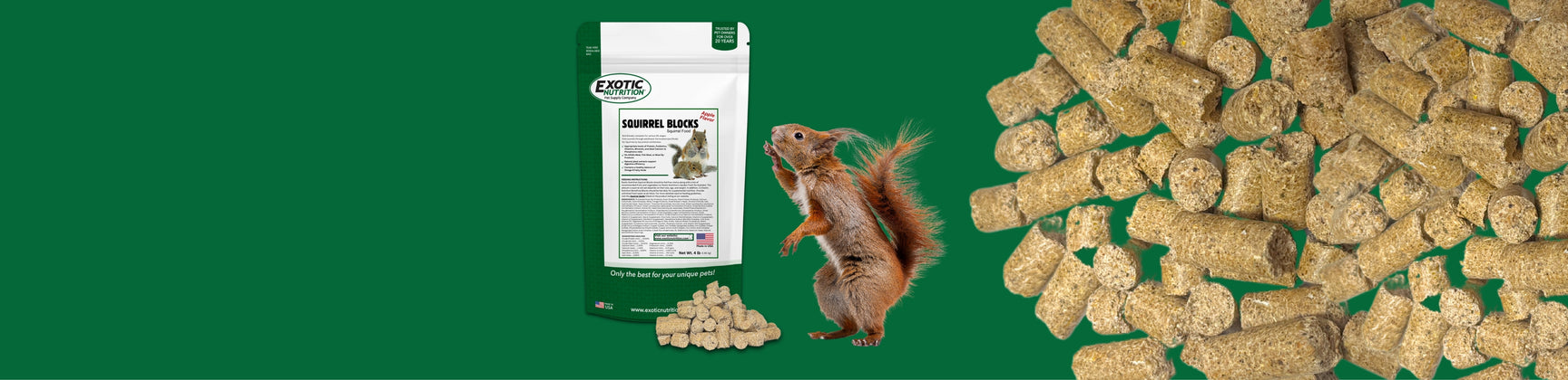 Exotic pet supplies including food, mealworms, treats and accessories.